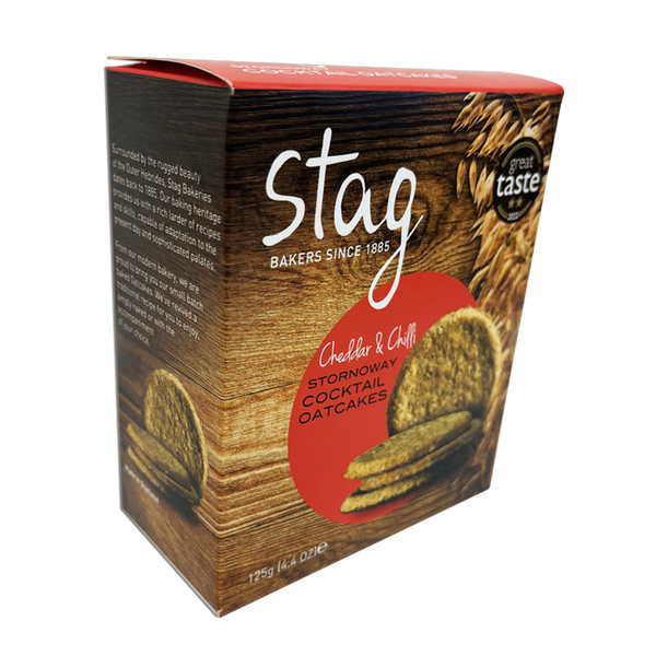 Cheddar & Chilli Oatcakes - Stag Bakeries